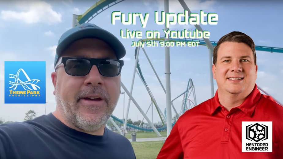 Live Event - Fury 325 Update with Theme Park Predictions - Mentored ...